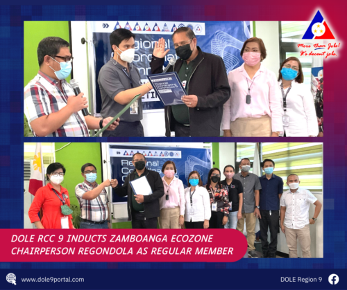 DOLE RCC 9 inducts Zamboanga ECOZONE Chairperson Regondola as regular ...