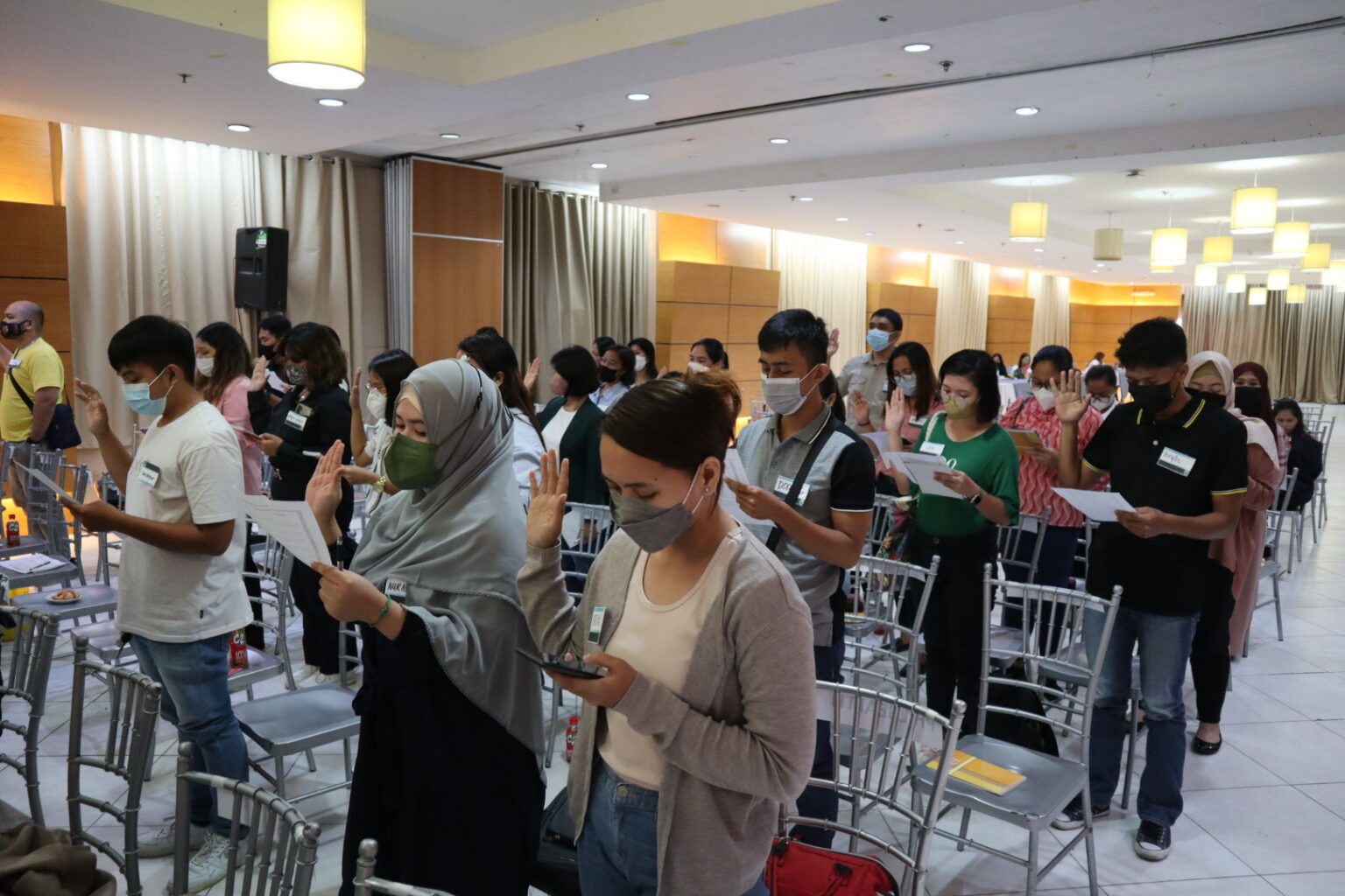 Newly hired DOLE GIP Interns take oath of office; partner agencies ink ...